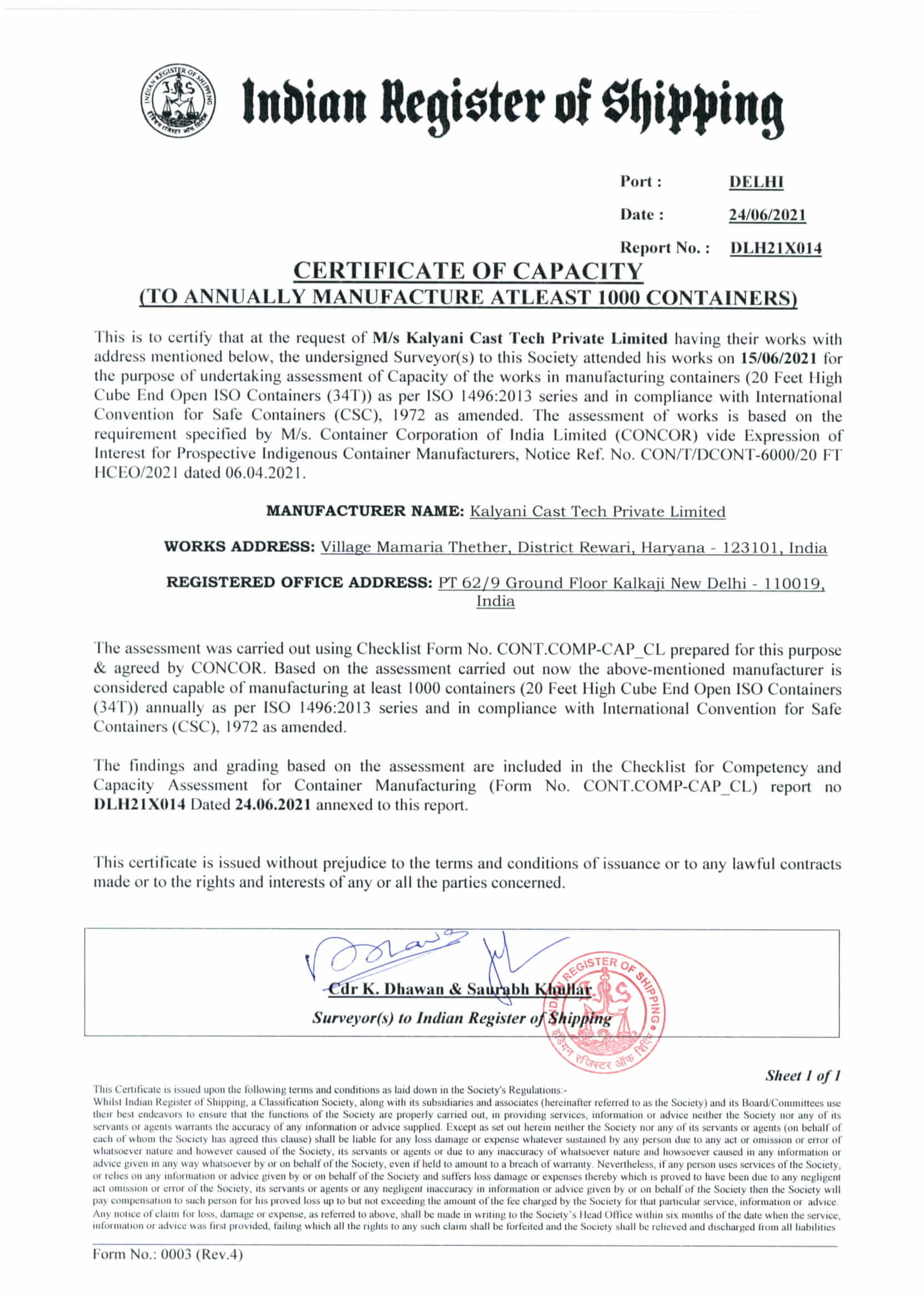 Kalyani Cast Tech Ltd